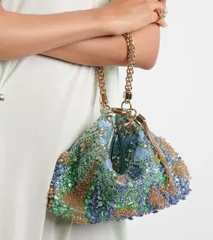 JIMMY CHOO Callie Small Brocade Top-handle Bag