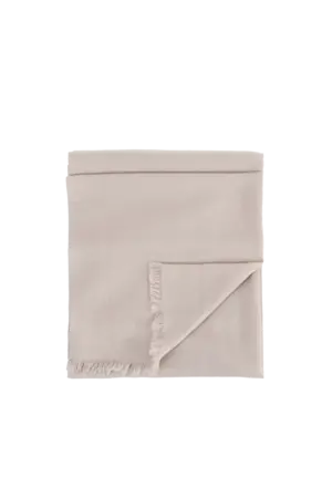 ESTHERA Wool Logo Scarf - Grey