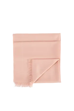 ESTHERA Wool Logo Scarf - Light Pink