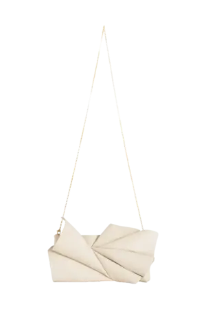ESTHERA Midnight Bloom Leather Clutch