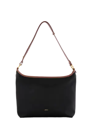 ESTHERA Rider Nylon Hobo Bag - Black