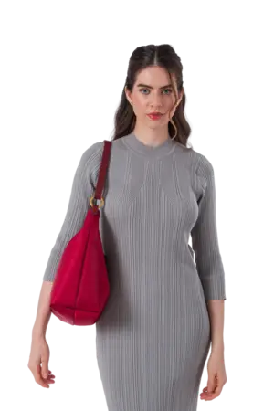 ESTHERA Rider Nylon Hobo Bag - Green