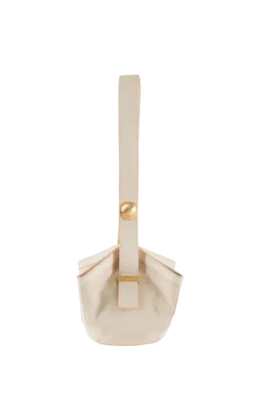ESTHERA 1111am Leather Shoulder Bag - Sand