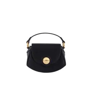 ESTHERA 7pm Leather Handbag Black