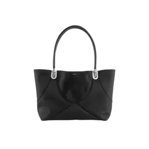ESTHERA 4pm Maxi Nylon Handbag - Black