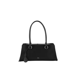 ESTHERA 5pm Nylon Shoulder Bag - Black