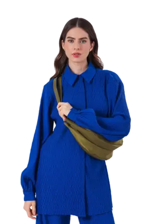 ESTHERA Luna Half Moon Bag - Green
