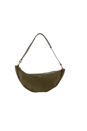 ESTHERA Luna Half Moon Bag - Green