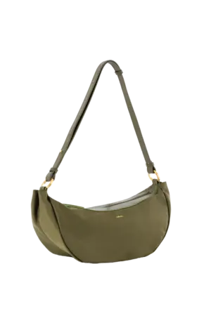 ESTHERA Luna Half Moon Bag - Green