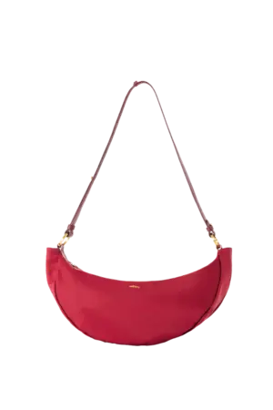 ESTHERA Luna Half Moon Bag - Red