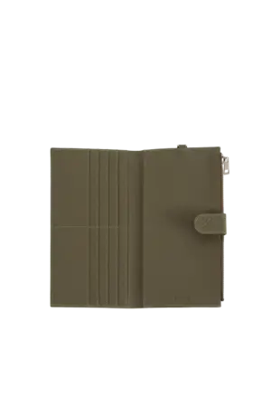 ESTHERA Leather Passport Holder - Green