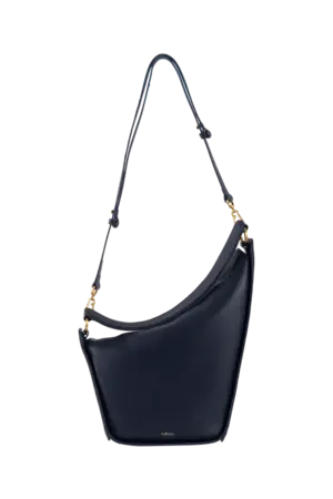 ESTHERA 10am Leather Shoulder Bag - Blue