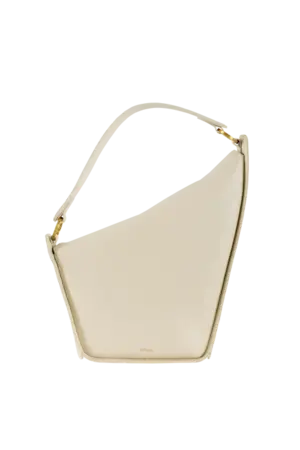 ESTHERA 10am Leather Shoulder Bag - Sand