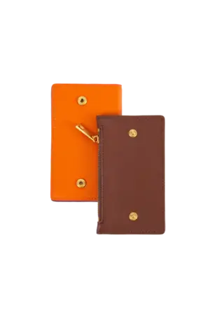ESTHERA Modular Leather Wallet - Orange