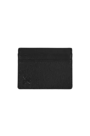 ESTHERA Leather Card Holder - Black