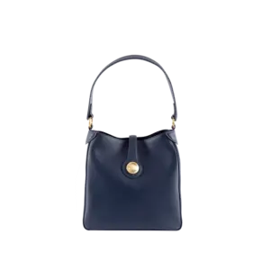 ESTHERA 9am Leather Shoulder Bag - Blue