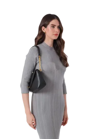 ESTHERA 11pm Leather Shoulder Bag