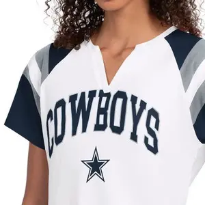 STARTER Dallas Cowboys Game On Notch Neck T-shirt