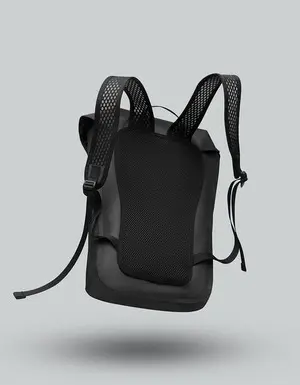 81038614 Lightweight Duoseal Flap Backpack 14 - Black