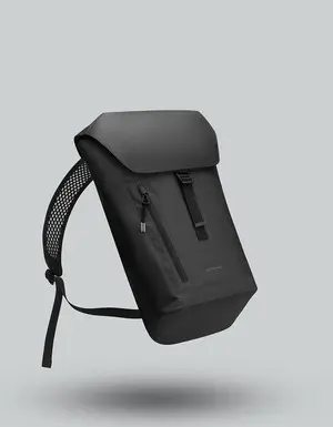 81038614 Lightweight Duoseal Flap Backpack 14 - Black