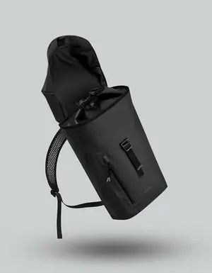 81038614 Lightweight Duoseal Flap Backpack 14 - Black