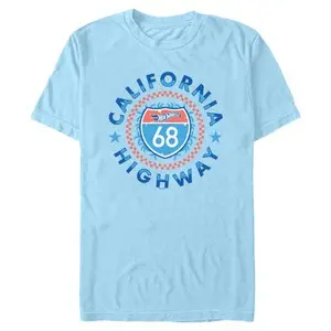 HOT WHEELS California Highway 68 Graphic T-shirt - Light Blue