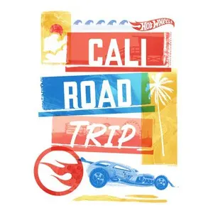 HOT WHEELS Cali Road Trip Racing Graphic T-shirt