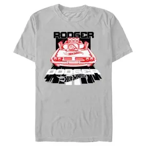HOT WHEELS Bold Rodger Dodger Graphic T-shirt - Ice Grey