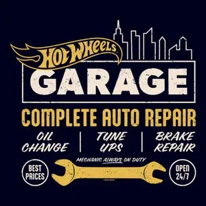 HOT WHEELS Garage Complete Auto Repair Graphic T-shirt