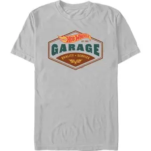 HOT WHEELS Garage Quality Service Graphic T-shirt - Ice Grey