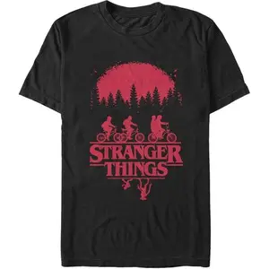 STRANGER THINGS Netflix Upside Down Poster Short Sleeve Graphic T-shirt
