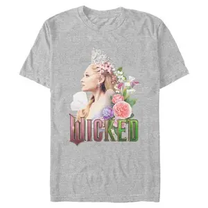 WICKED: FOR GOOD Glinda Side Profile Pose Short Sleeve Graphic T-shirt - Sport Grey