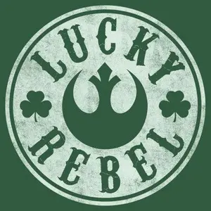 STAR WARS Distressed Lucky Rebel Shamrock T Shirt
