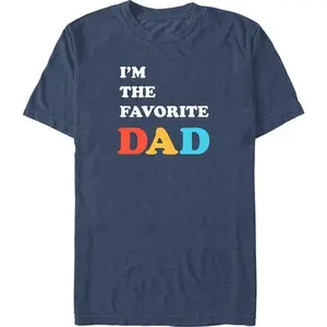 LOST GODS I'm The Favorite Dad Graphic T-shirt - Navy Blue Heather