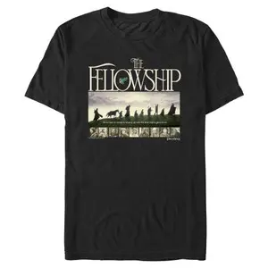 THE LORD OF THE RINGS The Fellowship Scene Graphic T-shirt - Black