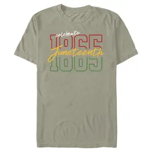 LOST GODS Celebrate Juneteenth 1865 Short Sleeve Graphic T-shirt Sandstone