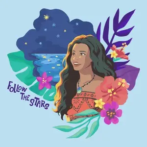 MOANA Follow The Stars Graphic T-shirt