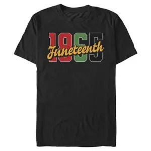 LOST GODS 1865 Juneteenth Retro Graphic T-shirt - Black