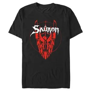 THE LORD OF THE RINGS Sauron Red Head Short Sleeve Graphic T-shirt - Black