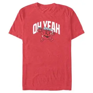 KOOL-AID Oh Yeah Short Sleeve Graphic T-shirt - Red Heather