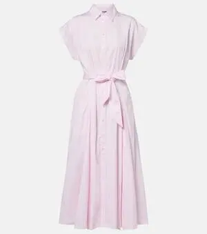Polo Ralph Lauren Cotton Poplin Shirt Dress - Pink