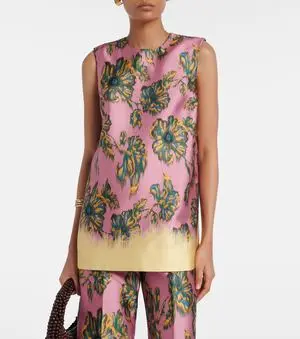 ALEMAIS Faye Floral Top - Pink