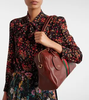 Gucci Borsetto Large Leather Bowling Bag