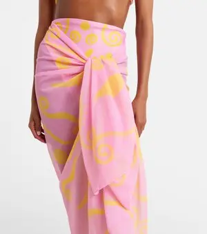 CALA DE LA CRUZ Luana Printed Beach Cover-up - Pink