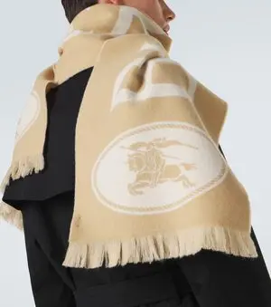 Burberry Logo Wool Scarf