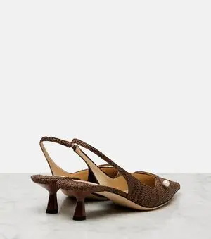 JIMMY CHOO Amita Slingback Pumps - Brown