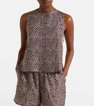 Asceno Sofia Silk Twill Top