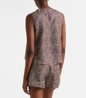 Asceno Sofia Silk Twill Top