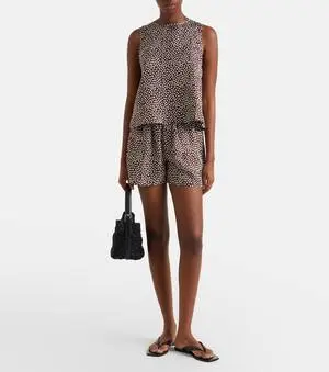 Asceno Sofia Silk Twill Top