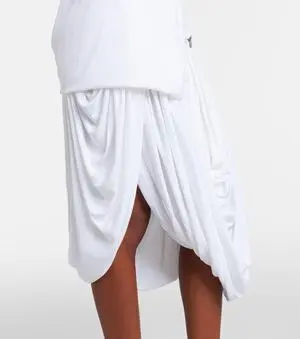 Christopher Esber Asymmetrical Draped Midi Dress